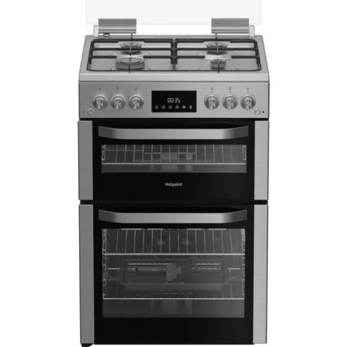 Hotpoint HDG6GDCX Gas Double Cooker 60cm Stainless Steel – Carters Direct